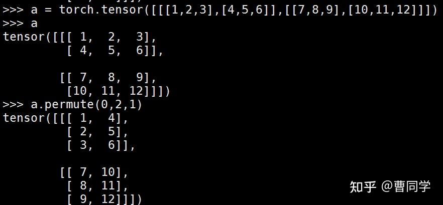 permute()和view()背后的几何逻辑 - 知乎