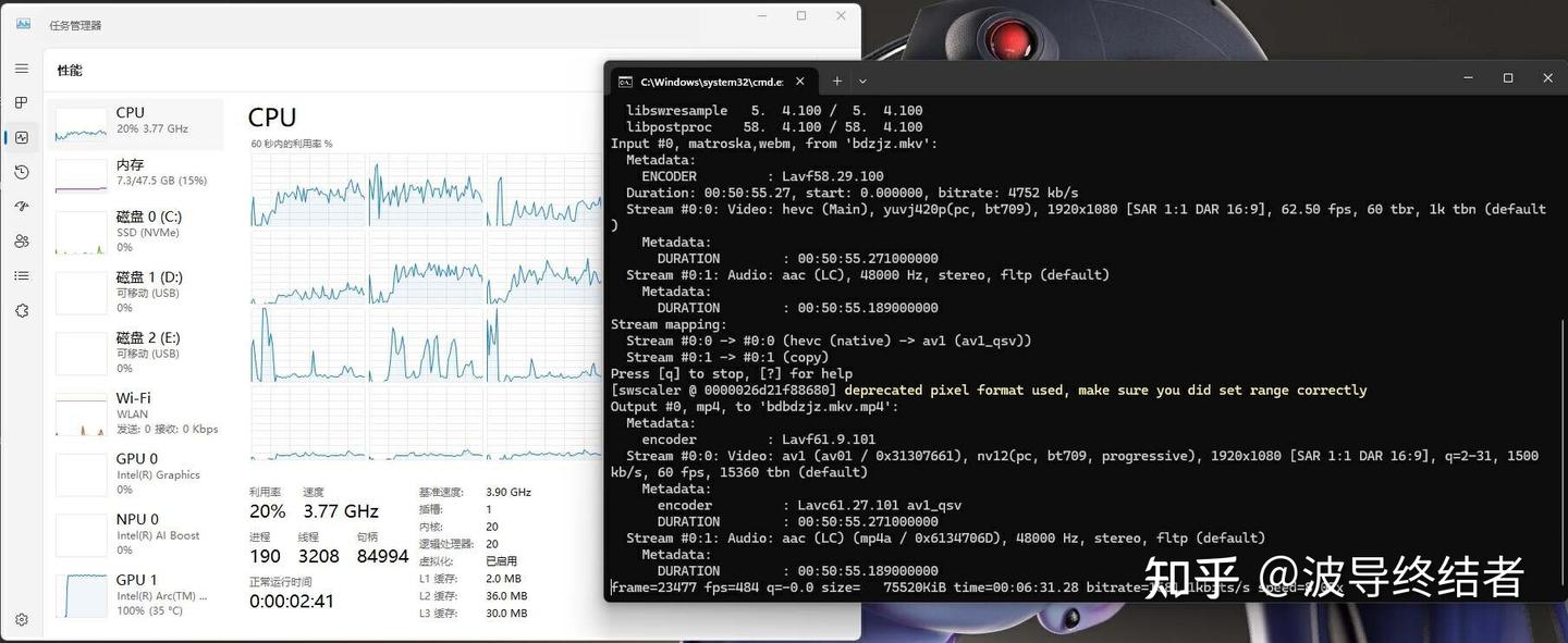 AV1用CPU软压，已经比显卡编码还快了 - 知乎