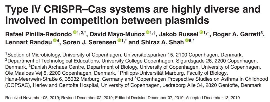 重新定义CRISPR-Cas系统功能！IV型CRISPR-Cas可用于对抗耐药菌 - 知乎