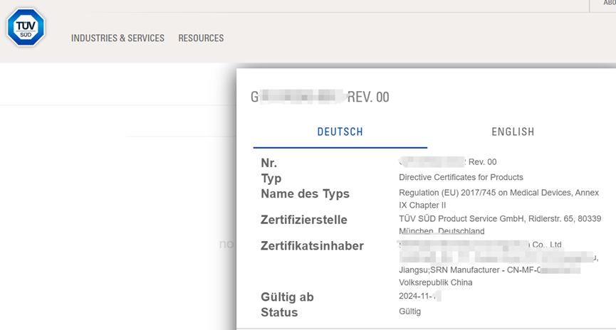 喜讯！企业荣获TUV南德颁发CE-MDR证书，III类器械MDR认证达成 - 知乎