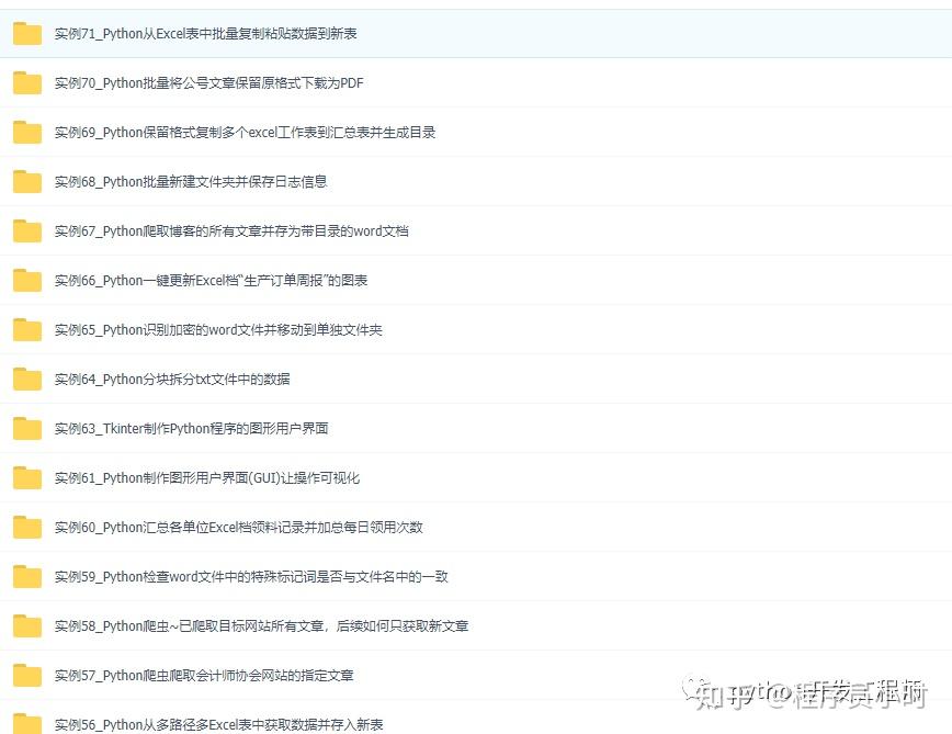 49个python实战项目，附完整源代码！ 知乎