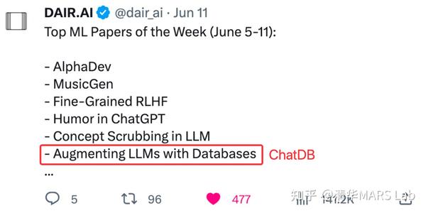 大模型的符号性记忆框架，提升精确记忆和复杂推理能力-ChatDB - 知乎