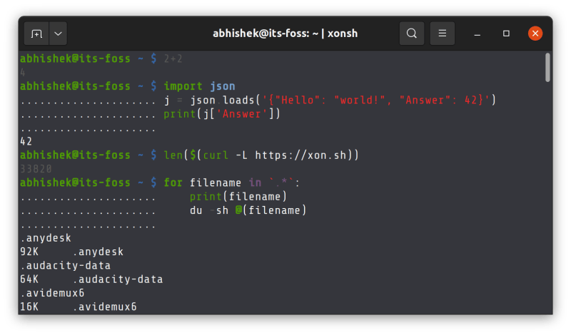 Xonsh Shell：在 Linux 终端结合 Bash Shell 和 Python 的最佳特性 | Linux 中国 - 知乎