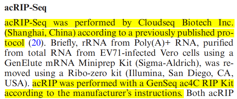 1区，IF=19.16| 云序RNA乙酰化测序acRIP-seq助力病毒复制机制研究！ - 知乎