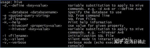 Hive参数配置：CLIs and Commands客户端和命令 - 知乎