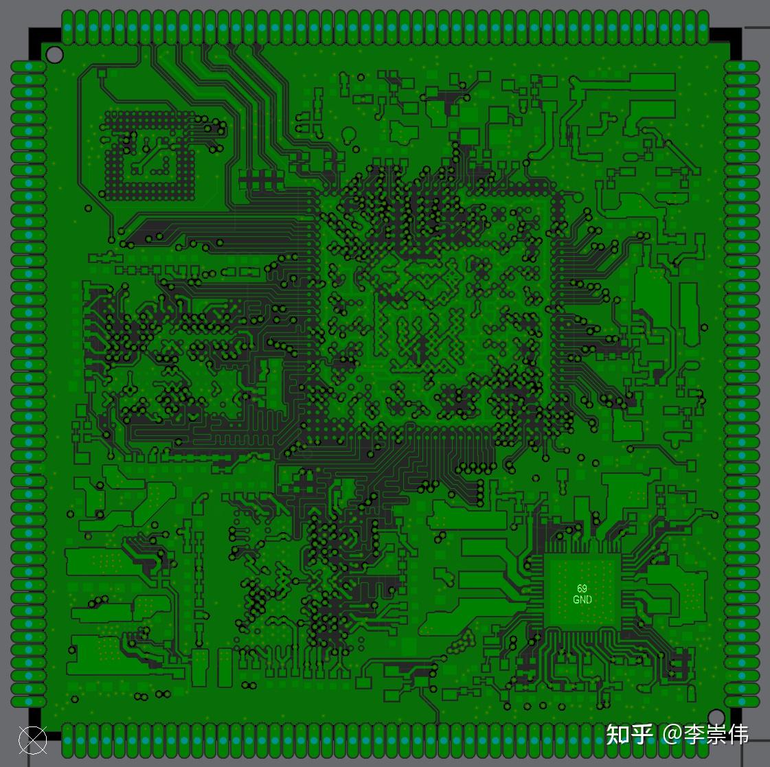 【案例1】八层瑞芯微RK3399邮票孔核心板PCB设计 - 知乎