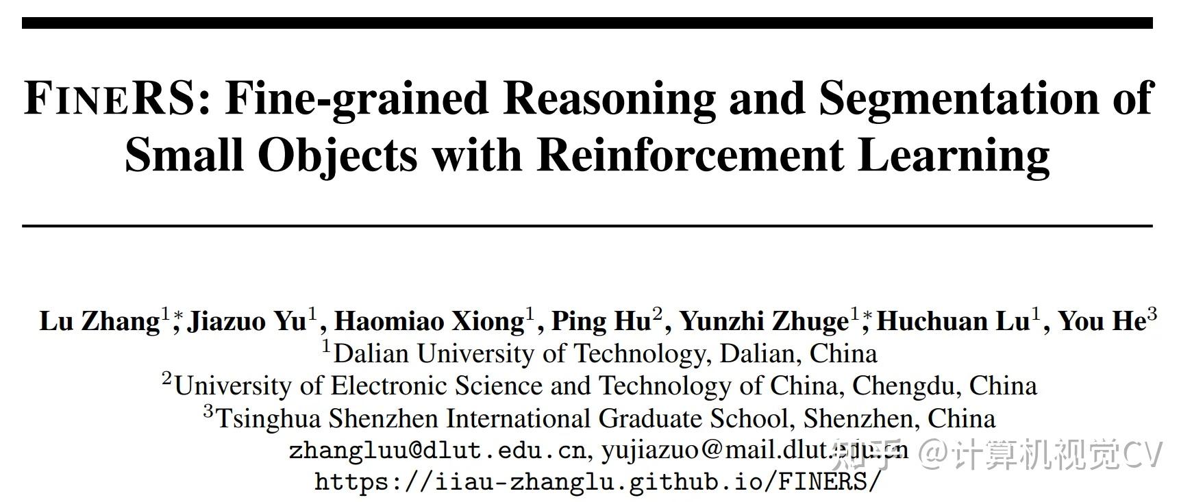 NeurIPS2025 | FINERS破解高分辨率小目标分割难题，FINERS-4k数据集+强化学习框架双buff加持 - 知乎