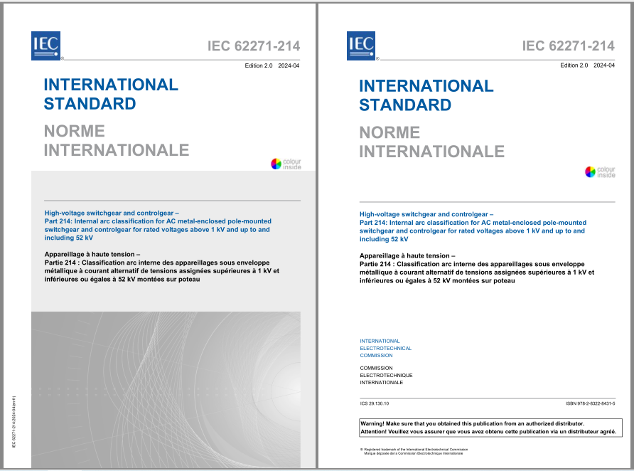 全文获取IEC 62271-214-2024【中文版翻译+PDF原版】High-Voltage Switchgear And Controlgear - Part 214: Internal ...