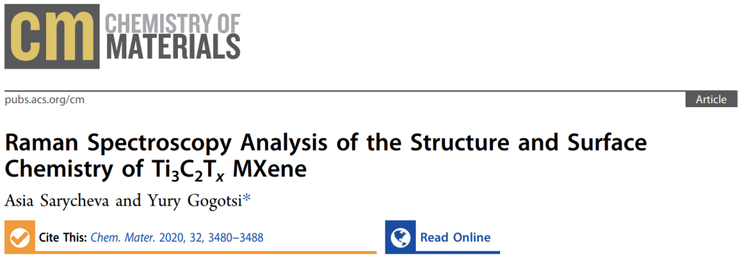 “Mxene 之父” Yury Gogotsi ：—文读懂Mxene的拉曼光谱分析 - 知乎