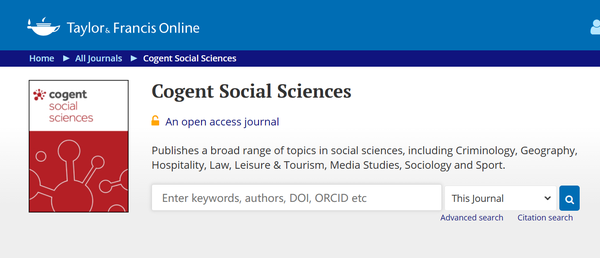 人文社科研究人员更多国际发文选择！Cogent OA将集体收获首个影响因子 - 知乎