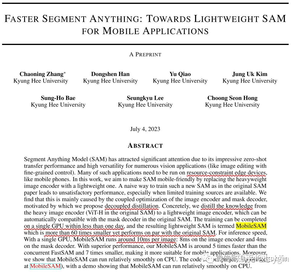 视觉大模型：PerSAM（一张图定制SAM）、MobileSAM（更小更快的SAM） - 知乎
