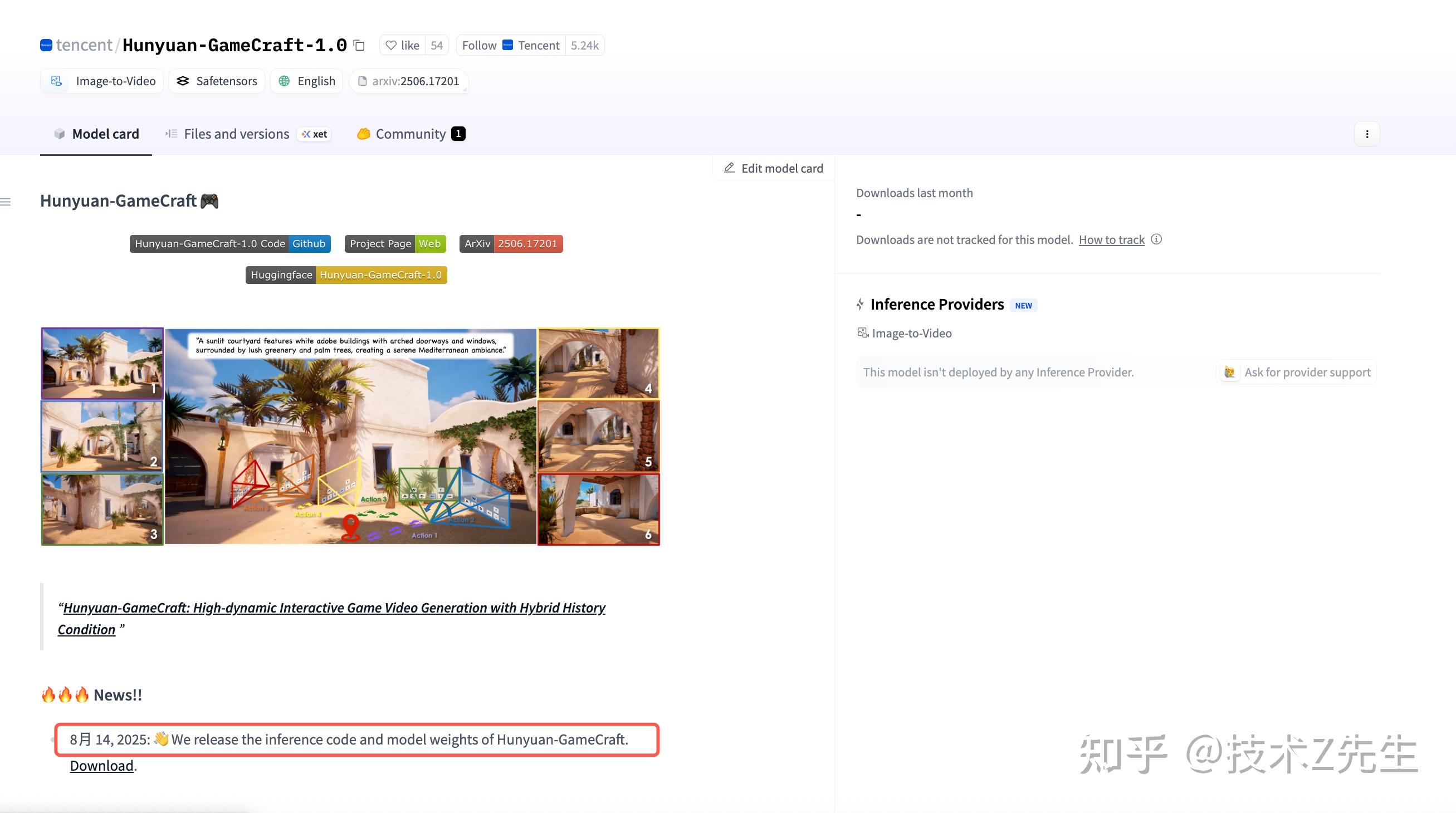 腾讯最新Hunyuan-GameCraft模型开源，只需一张图片，便能生成3A游戏大片 - 知乎
