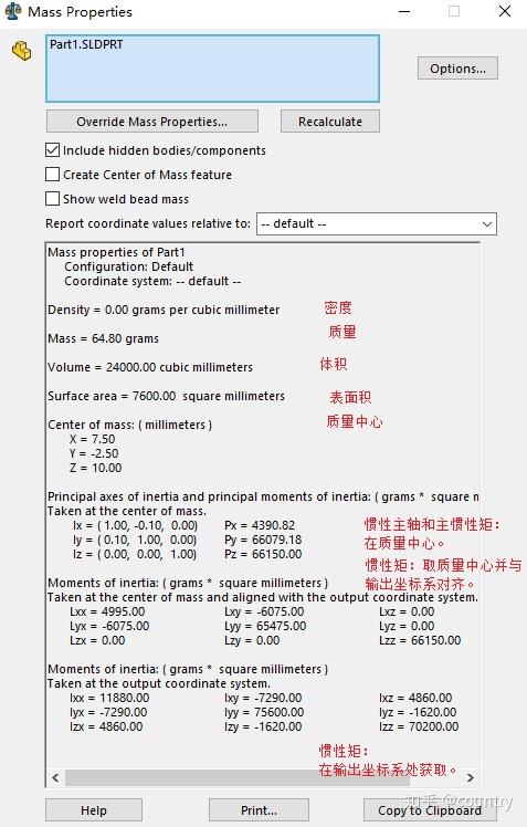 SOLIDWORKS Mass Properties中惯量详解 - 知乎