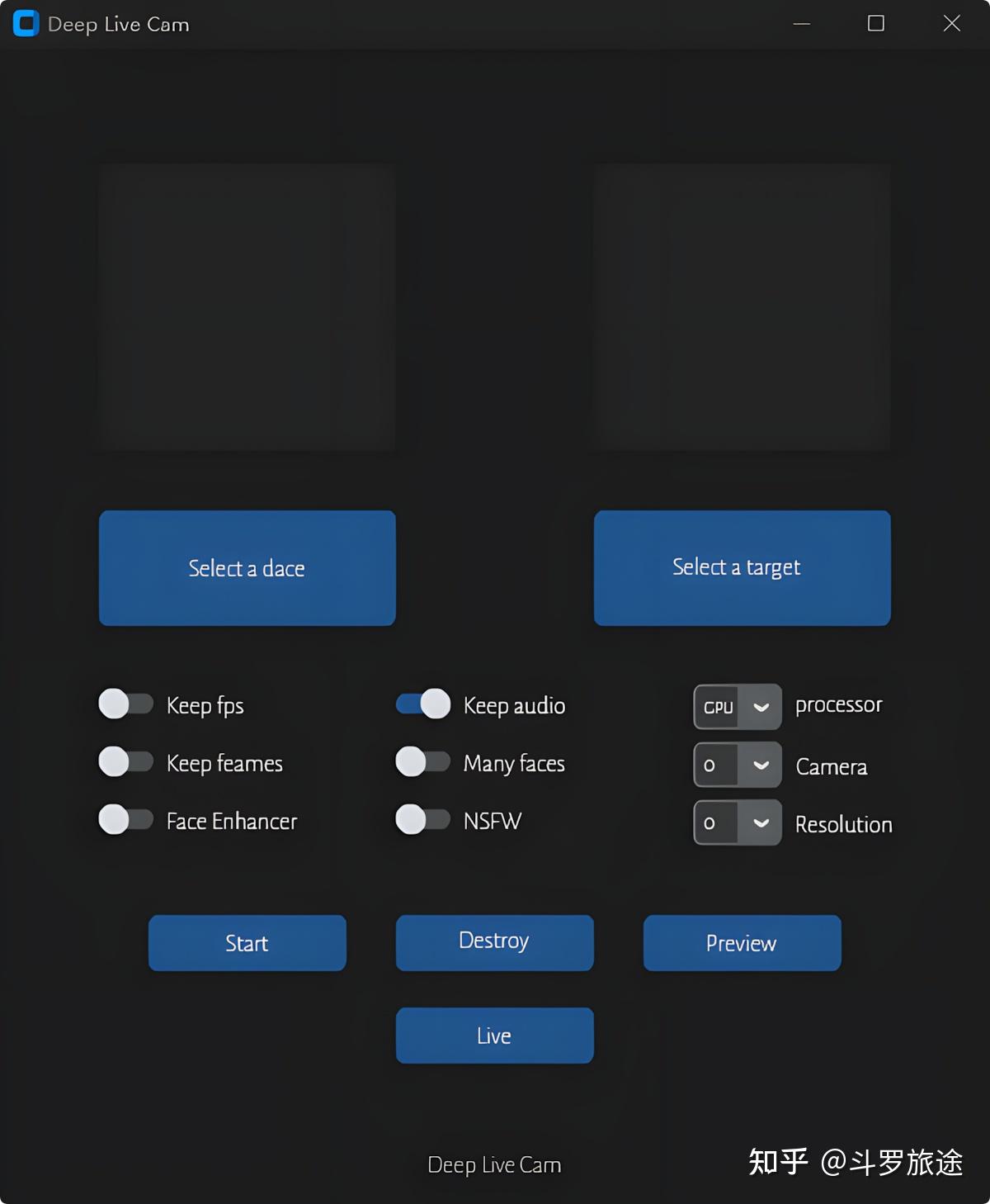 AI实时换脸-Deep-Live-Cam安装使用教程分享 - 知乎