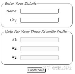HTML对表单元素编组 —— fieldset元素 - 知乎