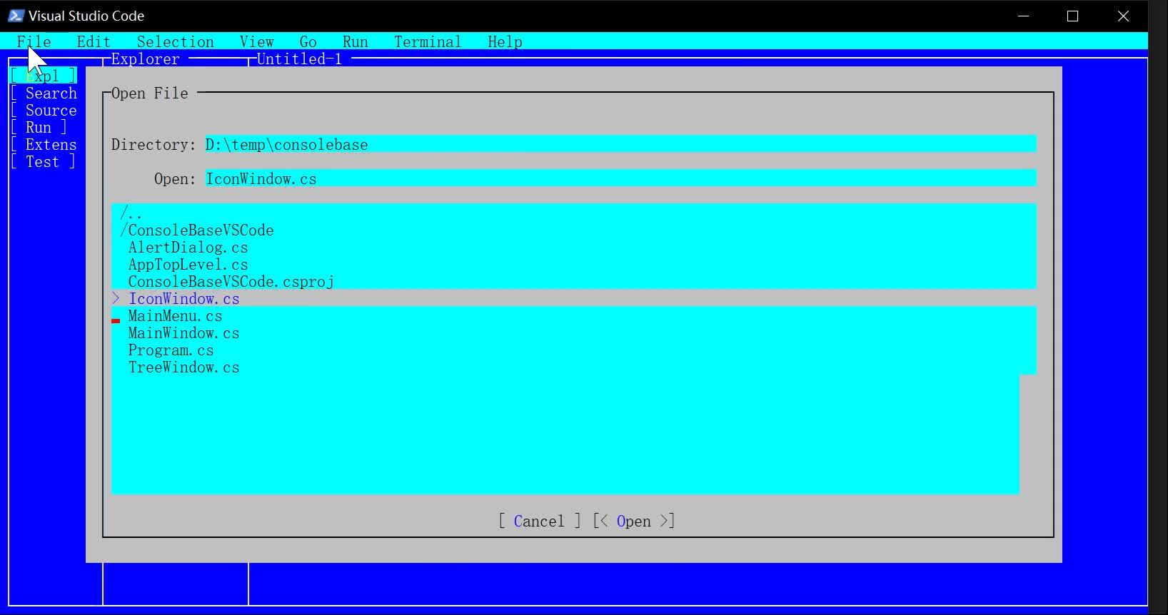 用 C# 撸一个复古版 Console-based VSCode - 知乎