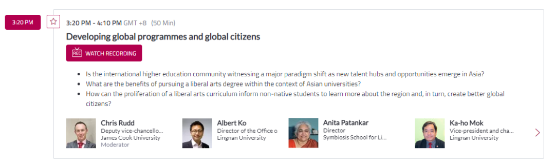 校长Professor Chris Rudd OBE受邀在泰晤士高等教育博雅教育论坛的会议中担任主持人 - 知乎