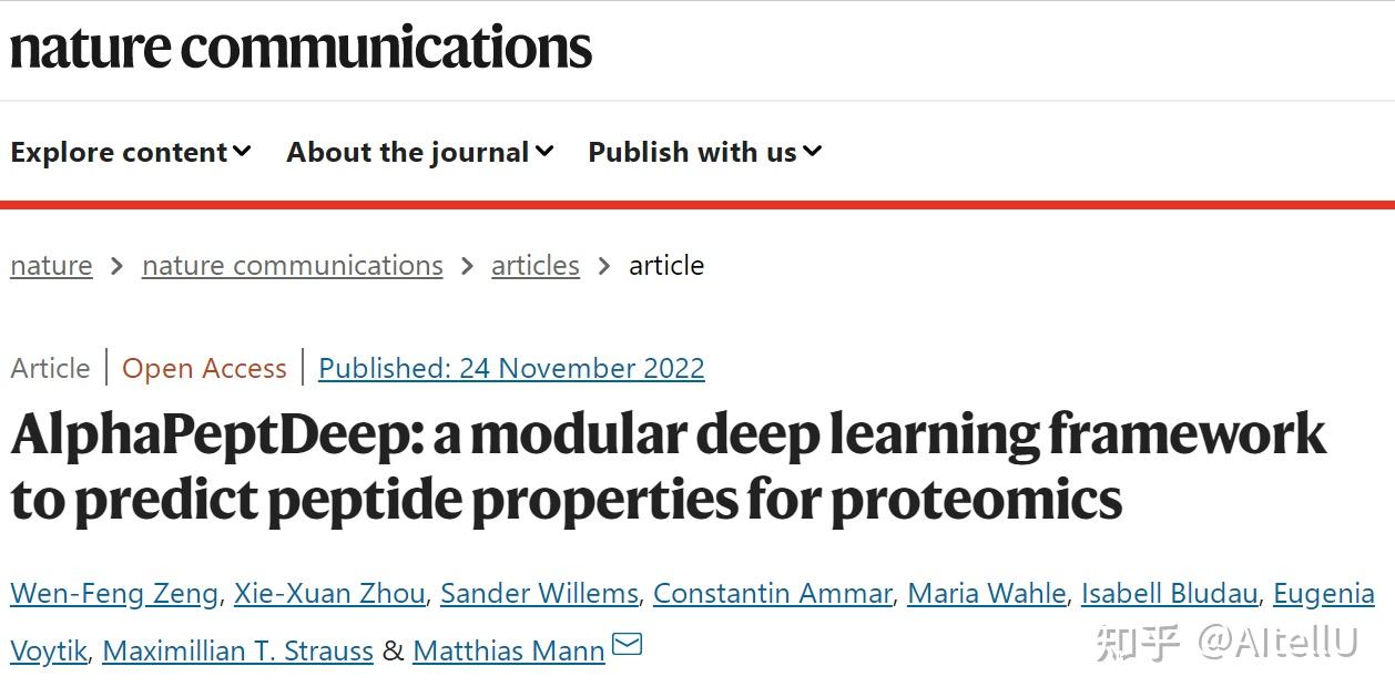 Nature Communications | 深度学习框架助力多肽性质预测 - 知乎