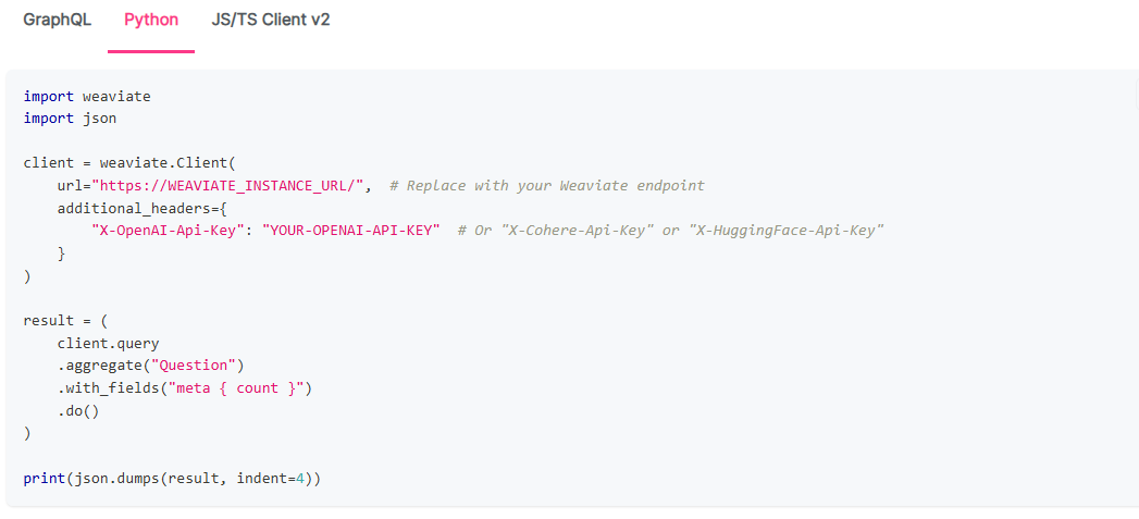 weaviate向量数据库基础操作-Python Client v4 - 知乎
