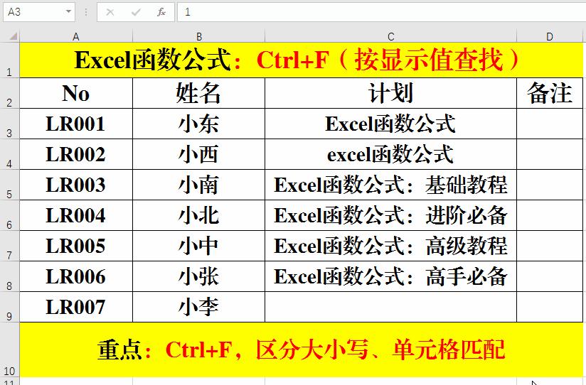 Excel函数公式：Ctrl+F，你会用吗？ - 知乎