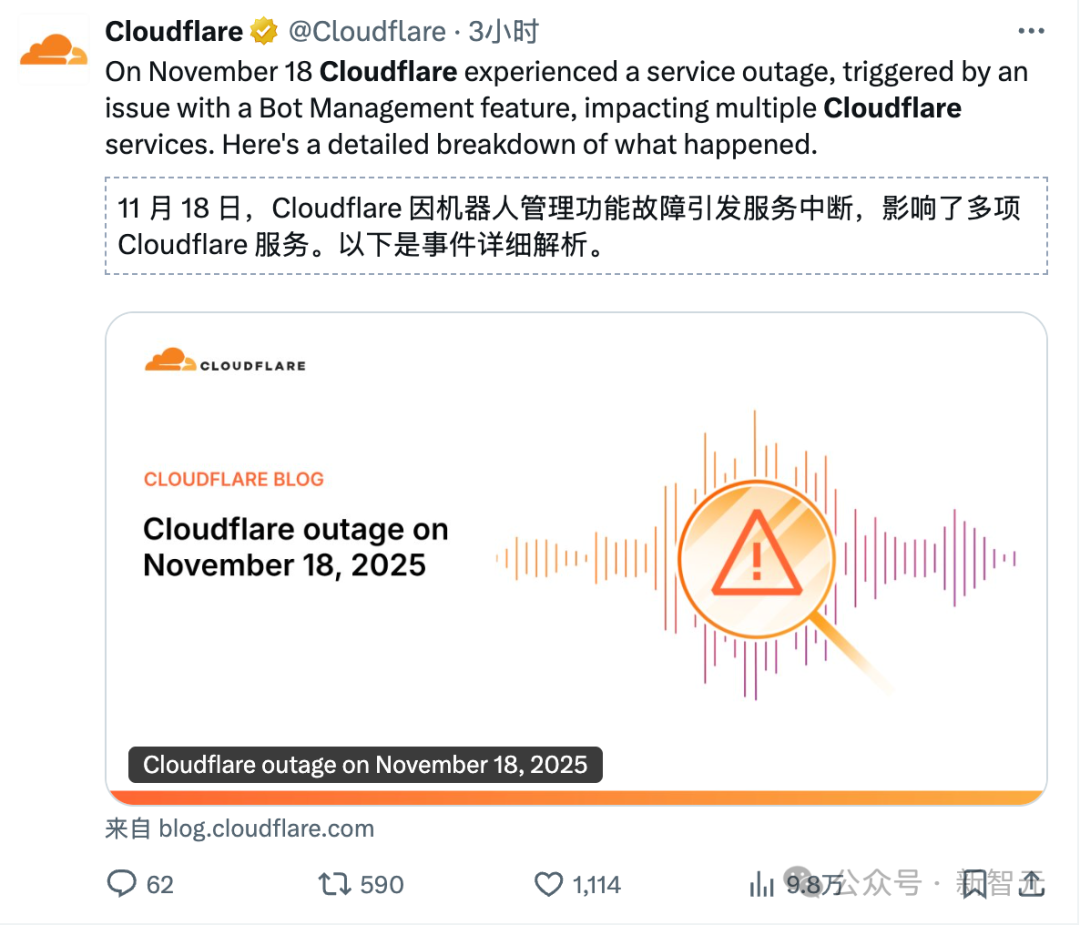 AI杀死了AI！Cloudflare全球崩盘惨案，元凶已被原地解雇 - 知乎