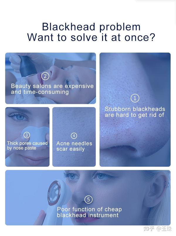 Electric blackhead meter facial pore cleaner to remove blackhead oil ...