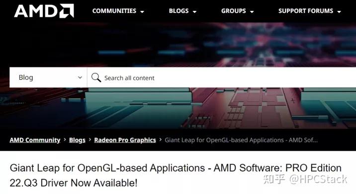 AMD PRO Edition 22.Q3 驱动发布，OpenGL 应用性能最高提升 72% - 知乎