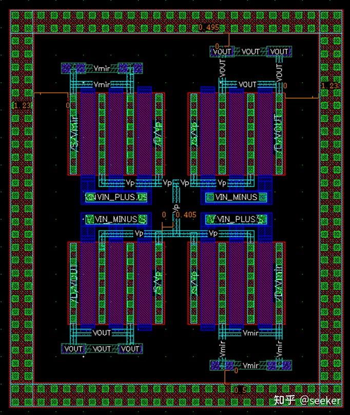 差分运放（5管OTA） Cadence电路搭建+仿真+版图设计 差分放大电路 - 知乎