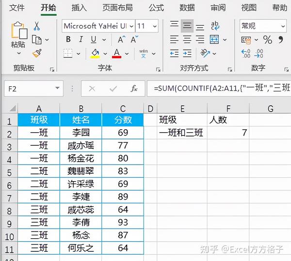 Excel如何使用countif函数 知乎 