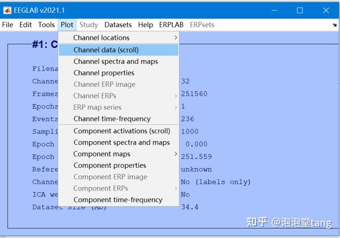 基于eeglab的脑电数据预处理 - 知乎