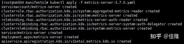安装 metrics-server 指标服务器 - 知乎