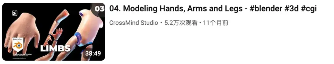 CrossMind Studio：3D动画角色创造教程（4四肢建模-上）内含原视频 - 知乎