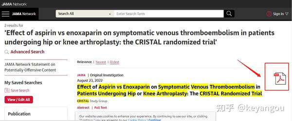 JAMA美国医学会数据库文献如何下载？ - 知乎