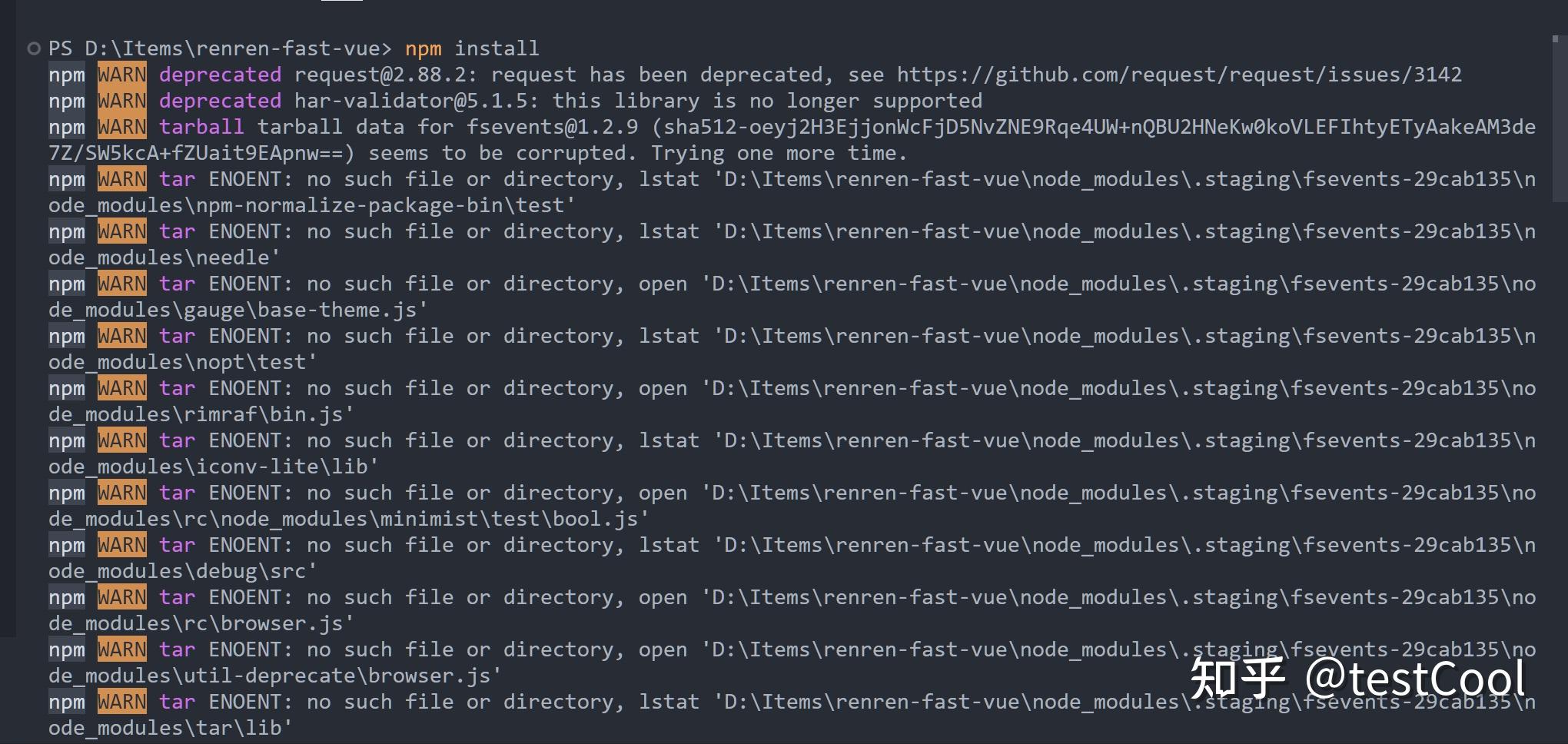 renren-fast-vue 项目部署以及install问题解决 - 知乎