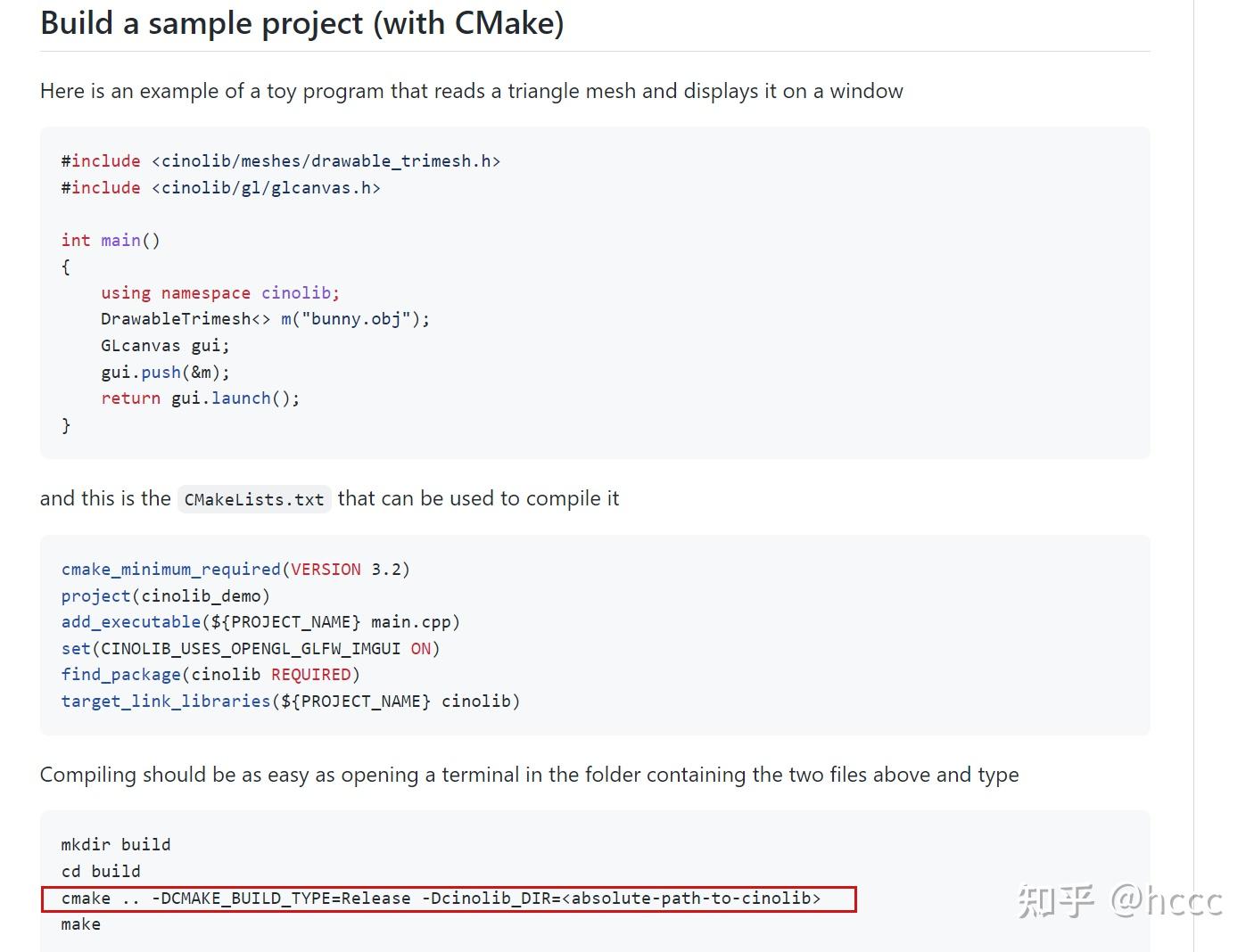 测试 CinoLib 的 sample 时 cmake 的相关问题及解决办法 - 知乎