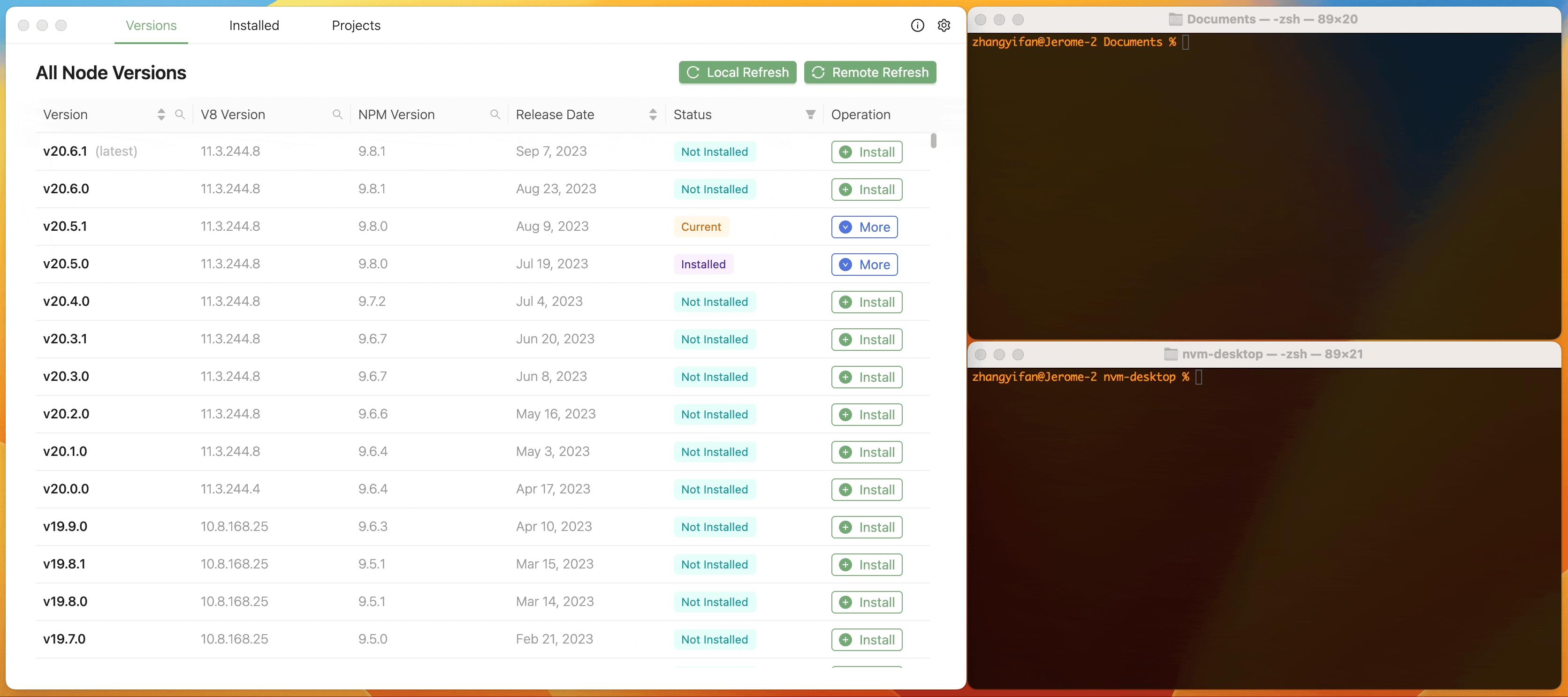 Node 版本管理工具：nvm-desktop 进化啦！不依赖操作系统的功能和 shell，完美支持为项目切换不同的 Node 版本 - 知乎