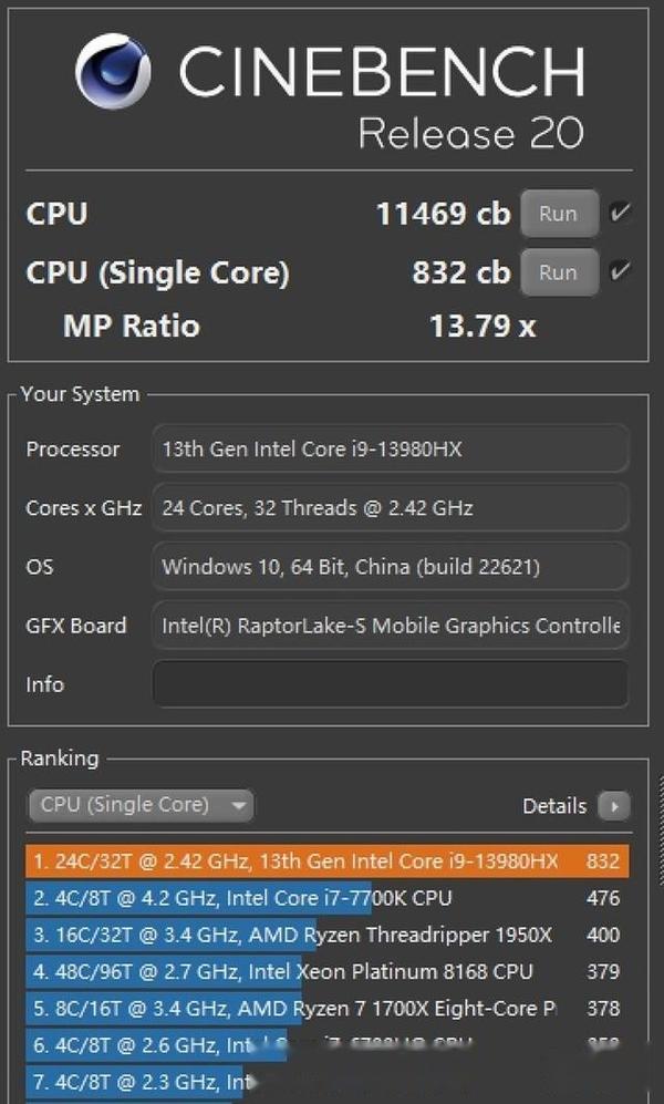 轻薄本配i9-13980HX？实测看性能发挥是否有损失 - 知乎