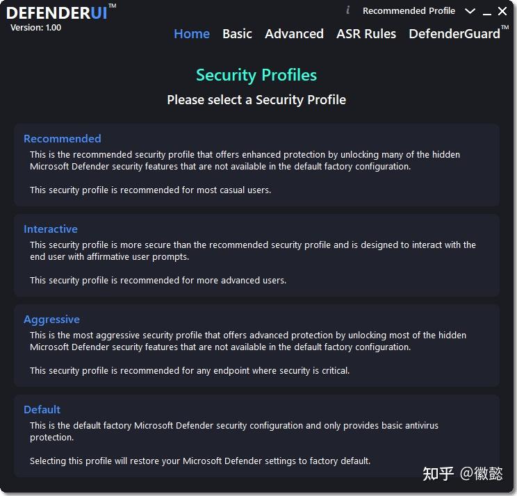 DefenderUI | MS Defender辅助管理程序 - 知乎