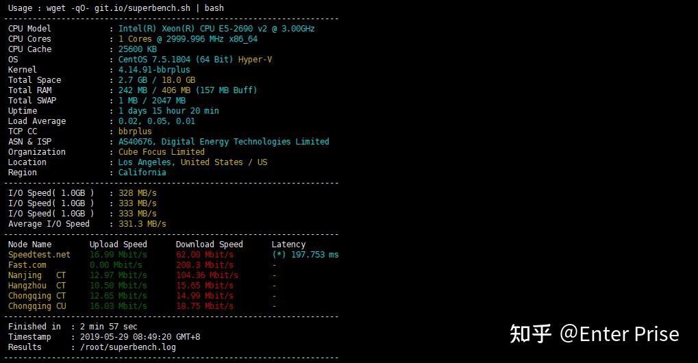 Linux VPS 速度/网络/性能测试脚本合集 - 知乎