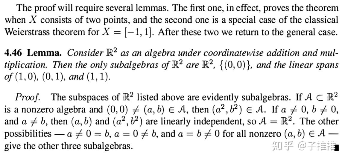 实分析笔记 §4.7 点集拓扑-STONE-WEIERSTRASS定理 - 知乎