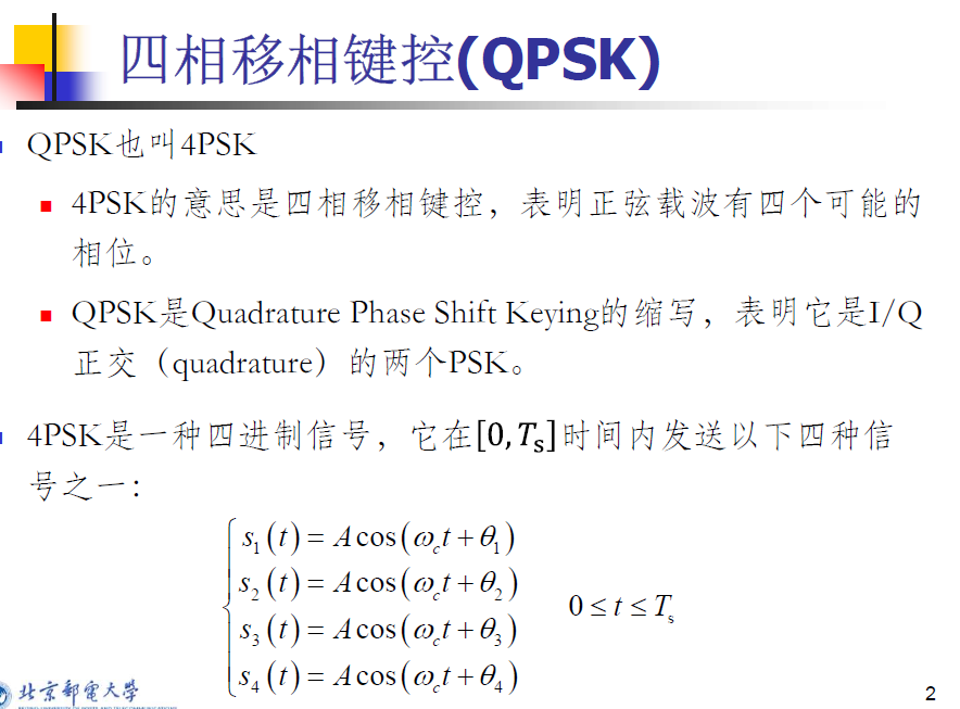 通信原理第6章 6.8 QPSK 6.9 OQPSK - 知乎