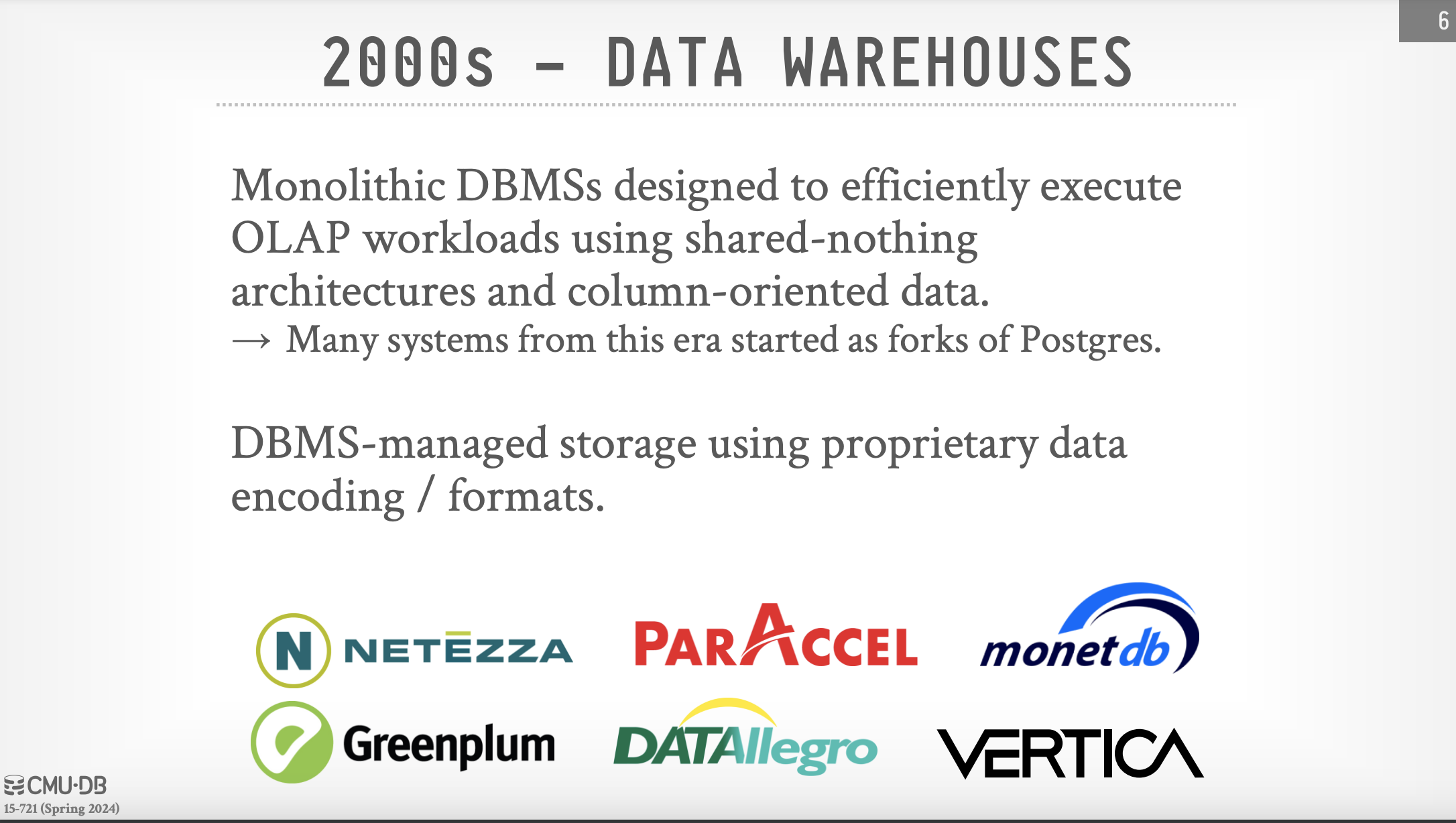 Lecture #01: Modern Analytical Database Systems - 知乎