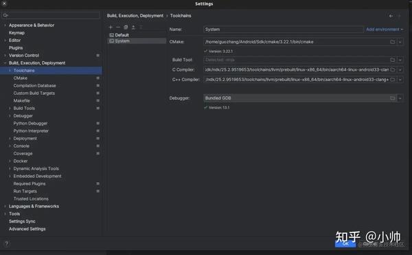 使用aidegen导入AOSP工程到Clion并配置toolchains - 知乎