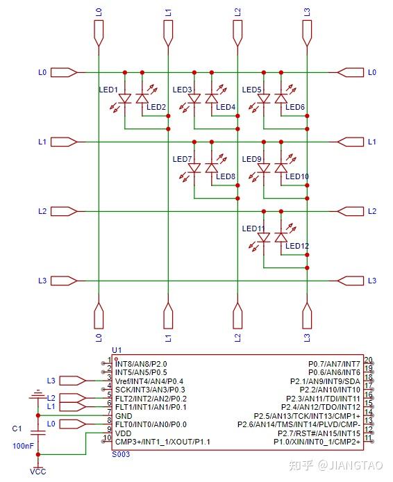 MCU驱动LED矩阵算法与实现 - 知乎