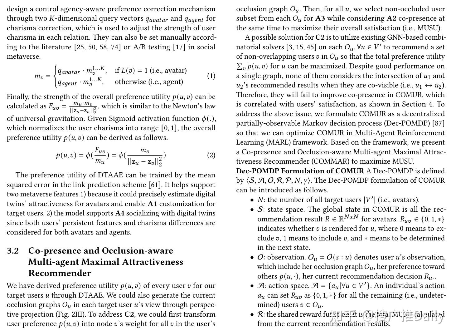 CIKM2022|COMUR: VR社交元宇宙中的用户推荐 - 知乎