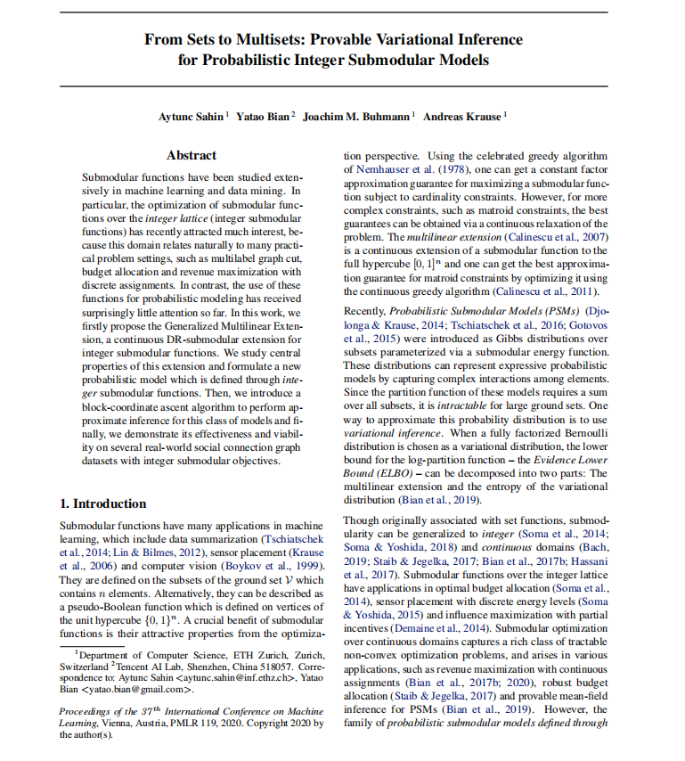 From Sets to Multisets: Provable Variational Inference for Probabilistic Integer Submodular ...