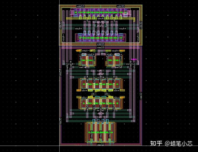 版图学习记录：comparator比较器模拟板图的绘制 - 知乎