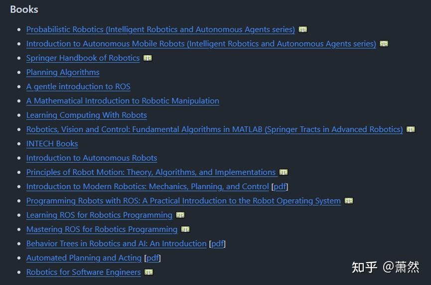 机器人相关书籍整理 - 知乎