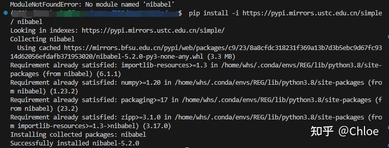 遇到 ModuleNotFoundError: No module named 'nibabel' 解决办法 - 知乎