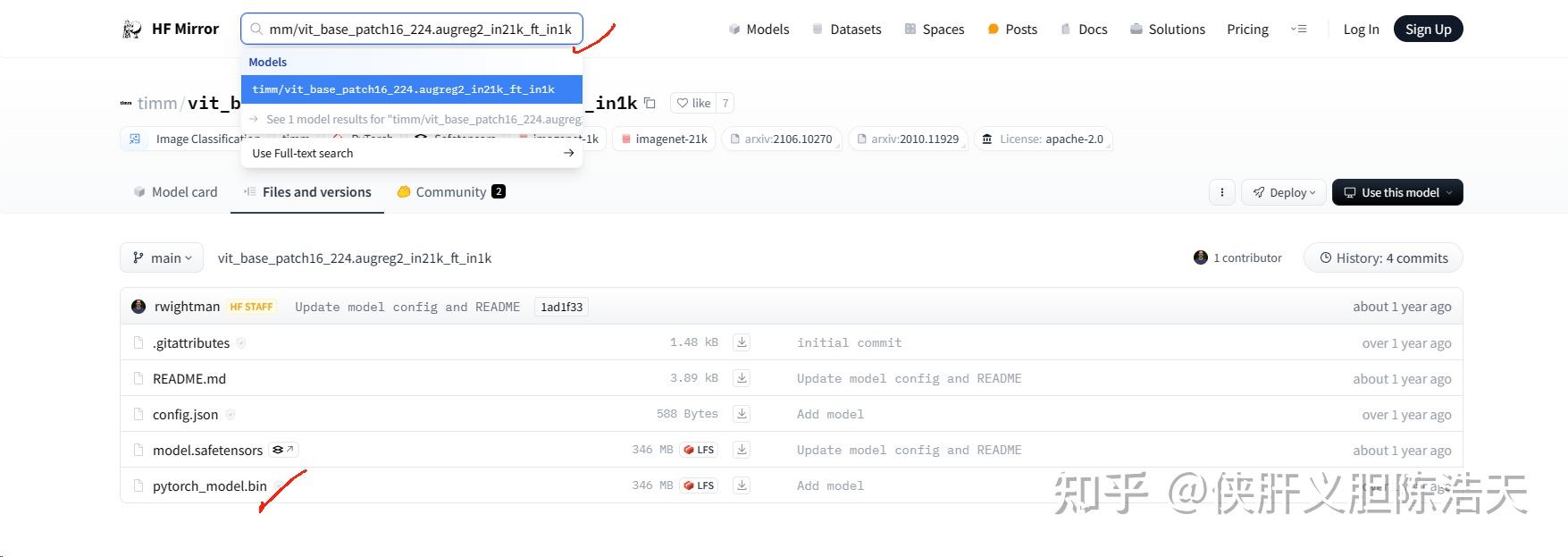 Timm加载本地模型 - 知乎